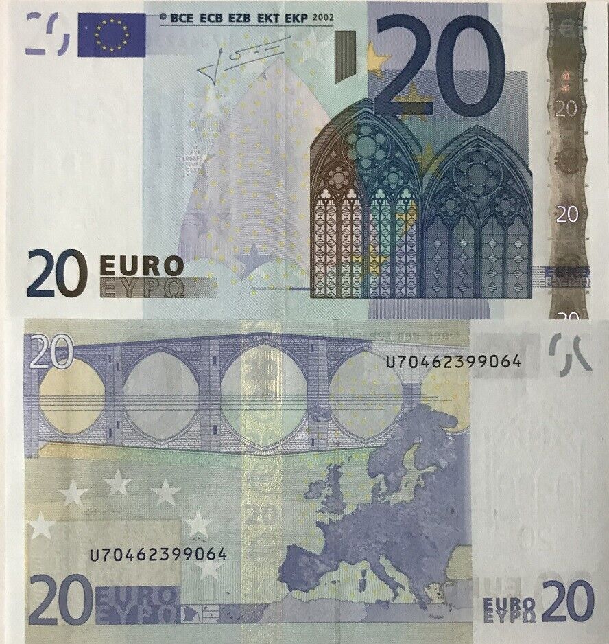 Euro 20 Euro 2002 France P 10 u AUnc – Noteshobby