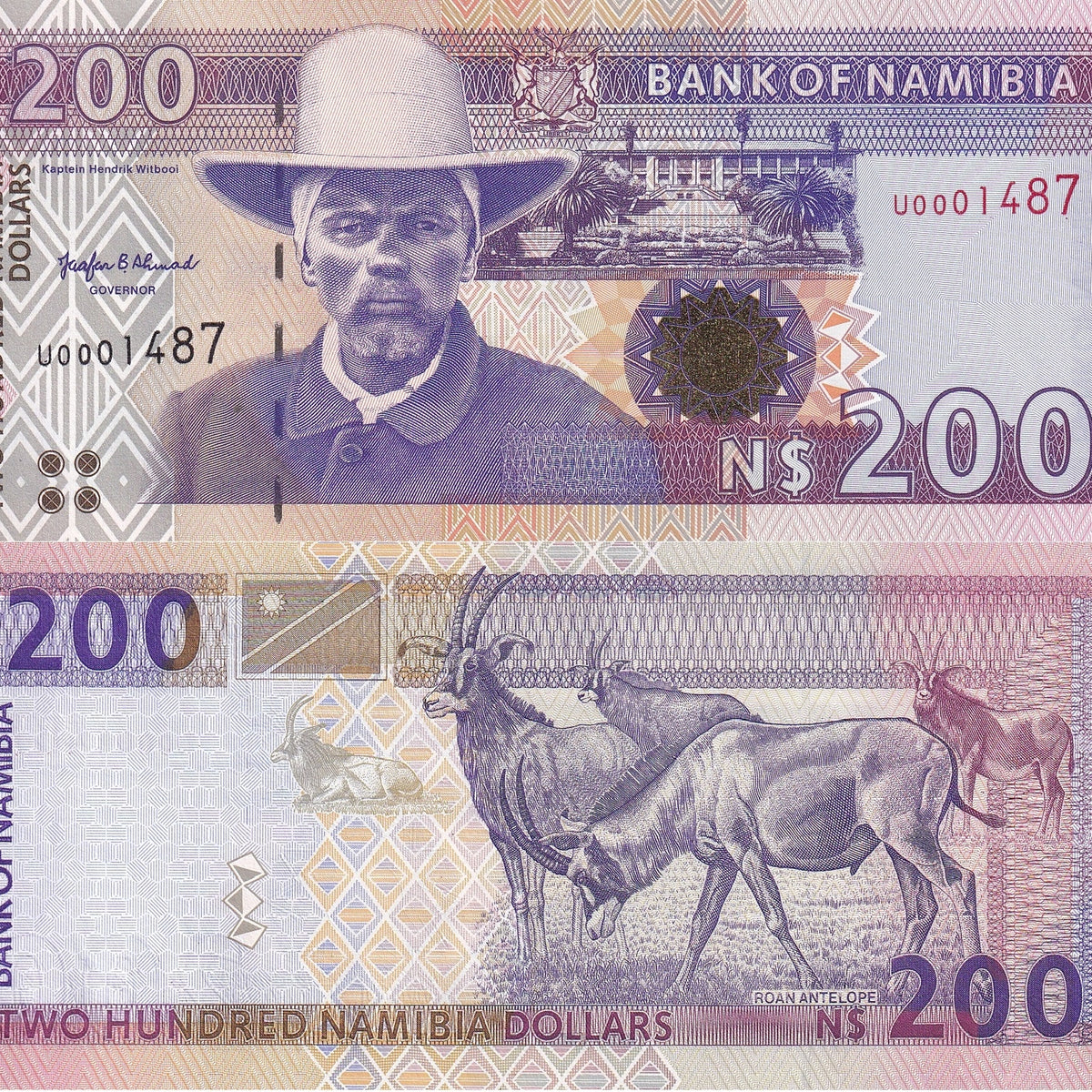Namibia 200 Dollars ND 1996 P 10 a UNC – Noteshobby