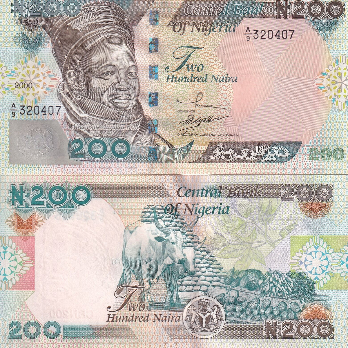 Nigeria 200 Naira 2000 P 29 UNC – Noteshobby
