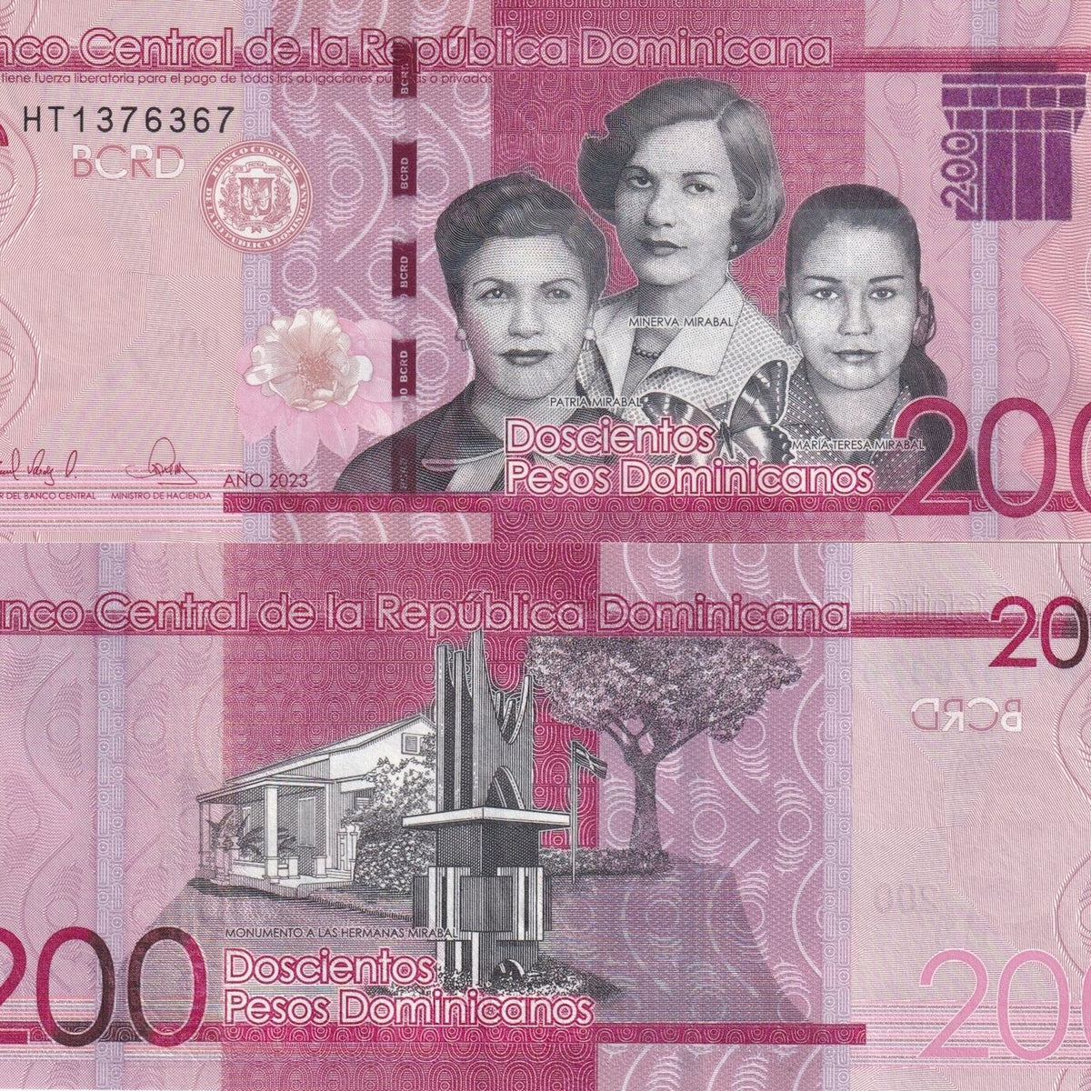 Dominican Republic 200 Pesos 2023 P 191 UNC – Noteshobby