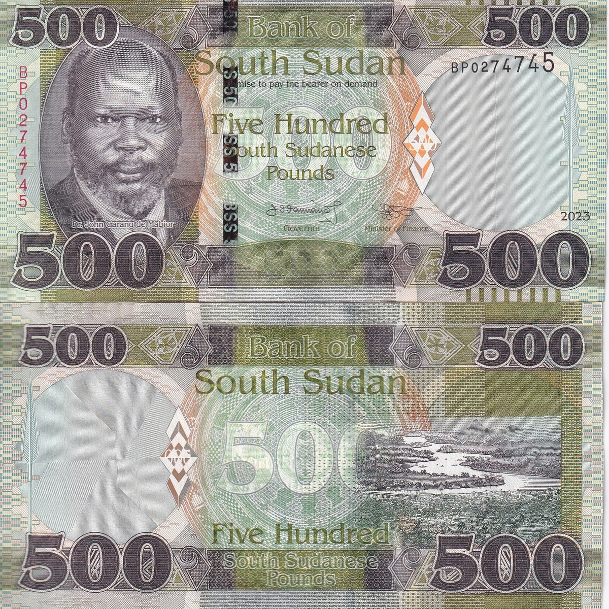 South Sudan 500 Pound 2023 P 16 New Sign UNC – NotesHOBBY