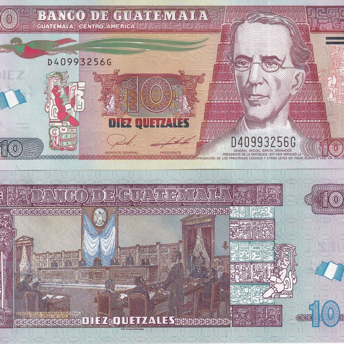Guatemala 10 Quetzal 2021 P 126 UNC – NotesHOBBY