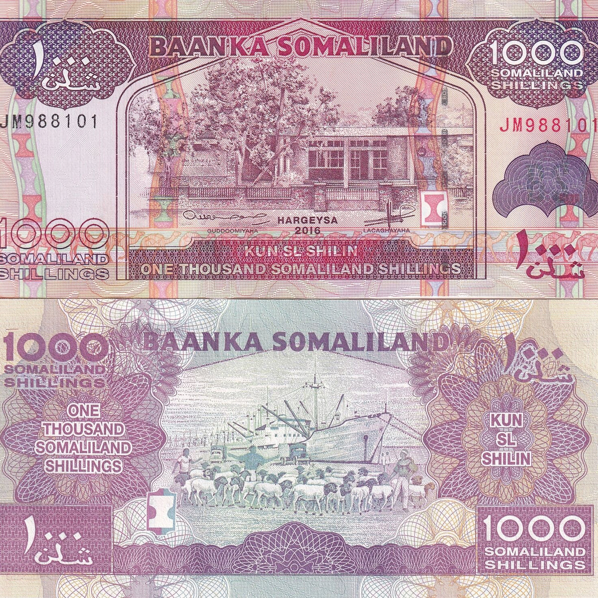 Somaliland 1000 Shillings 2016 P 20 UNC – Noteshobby