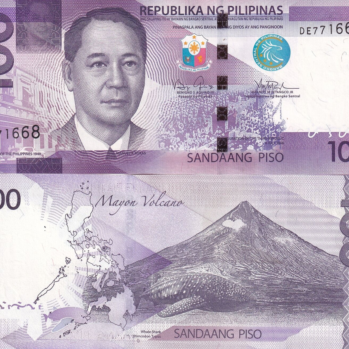 Philippines 100 Piso 2015A P 222a UNC – Noteshobby