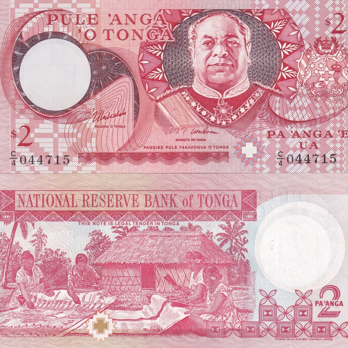 Tonga 2 Pananga ND 1995 P 32 d UNC – Noteshobby