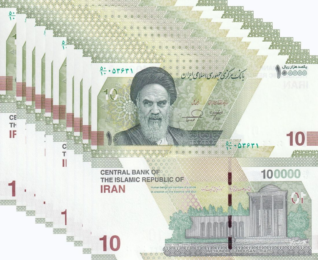 Middle East 100000 Rials ND 2021-2025 P 163 UNC LOT 10 PCS – Noteshobby