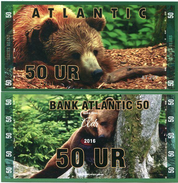 ATLANTIC BEAR 50 UR 2016 BROWN BEAR FANTASY – Noteshobby