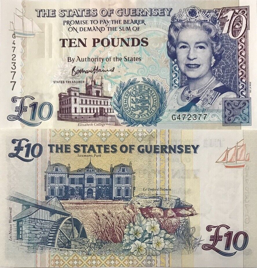 Guernsey 10 Pound ND 2015 P 57 d UNC – Noteshobby