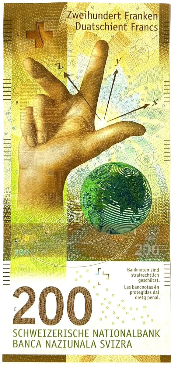 Switzerland 200 Franken 2016 P 78 Sign Studer & Jordan UNC – Noteshobby